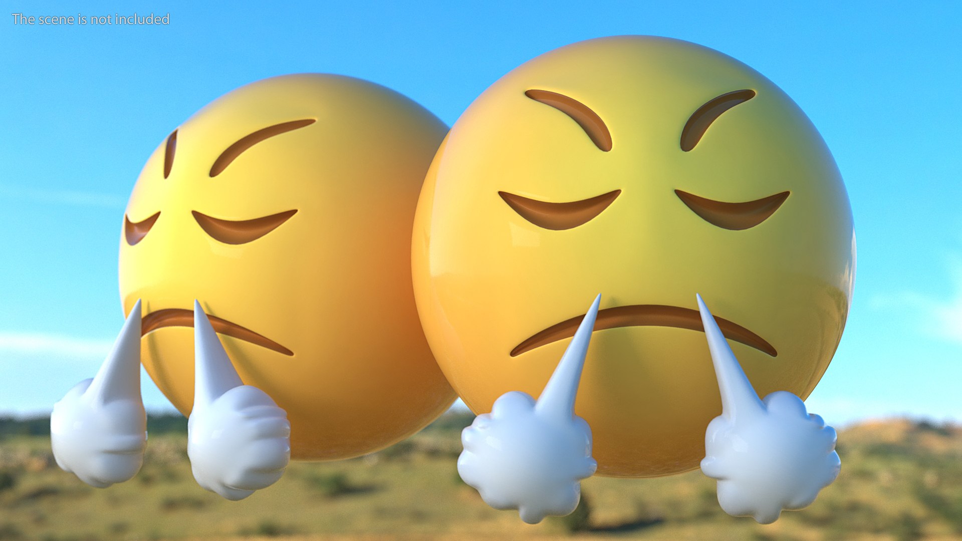 3D mad emoji - TurboSquid 1533116