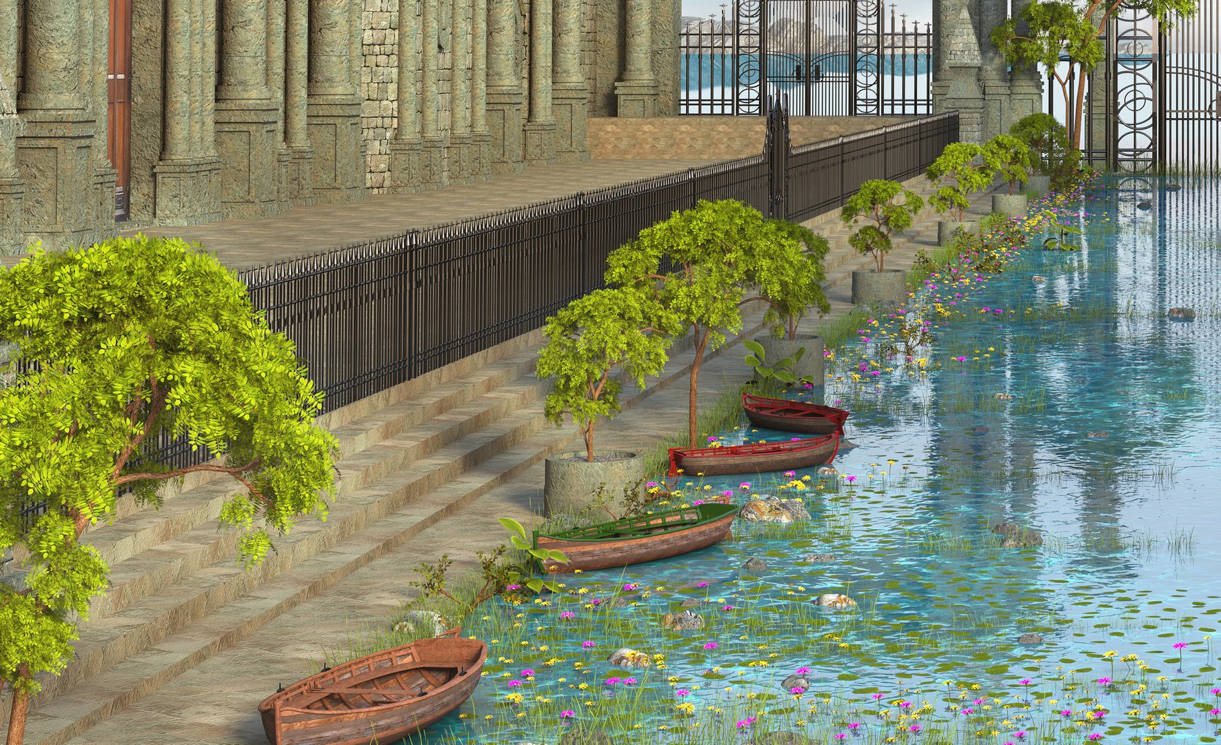 3D Fantasy Seascape Model - TurboSquid 1376441