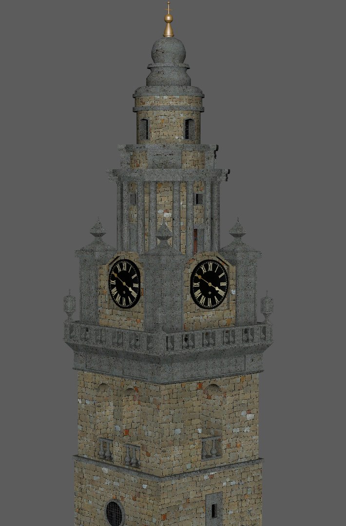 Fantasy Tower Clock 3D - TurboSquid 1272343