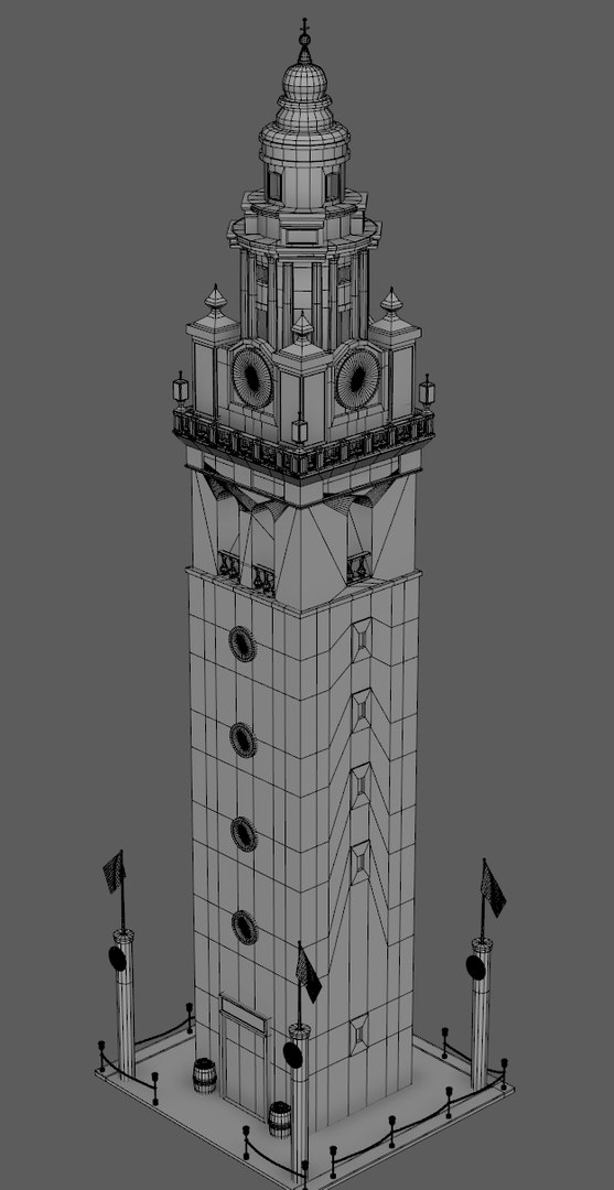 Fantasy Tower Clock 3D - TurboSquid 1272343
