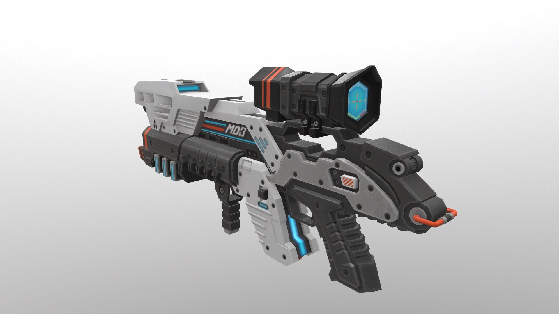 Beam Machine Gun Level 6 Model - TurboSquid 2190961