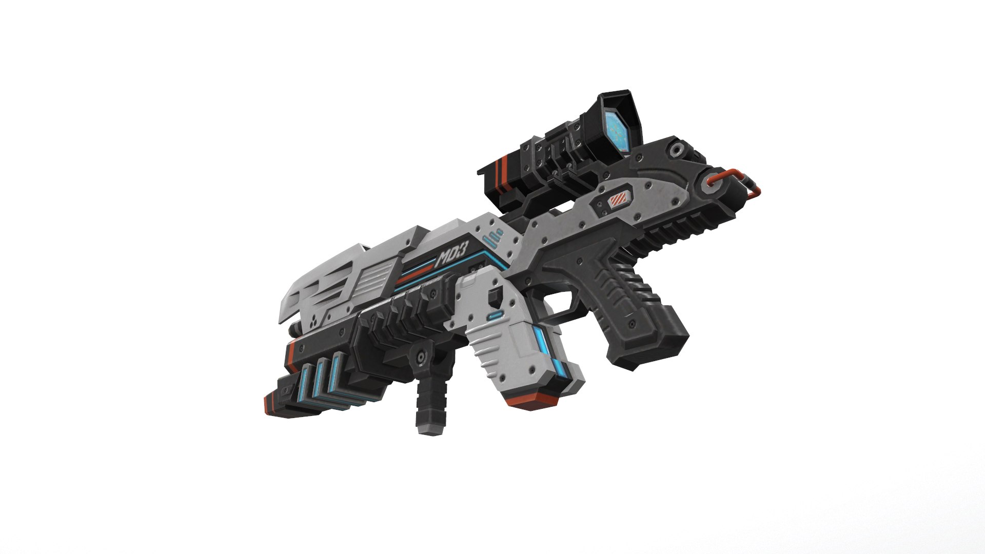 Beam Machine Gun Level 6 Model - TurboSquid 2190961