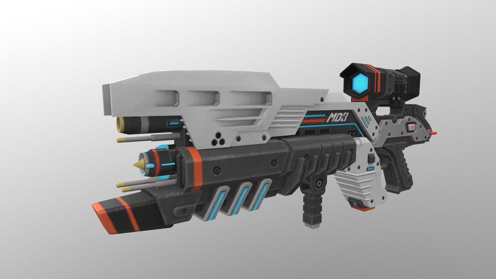 Beam Machine Gun Level 6 Model - TurboSquid 2190961