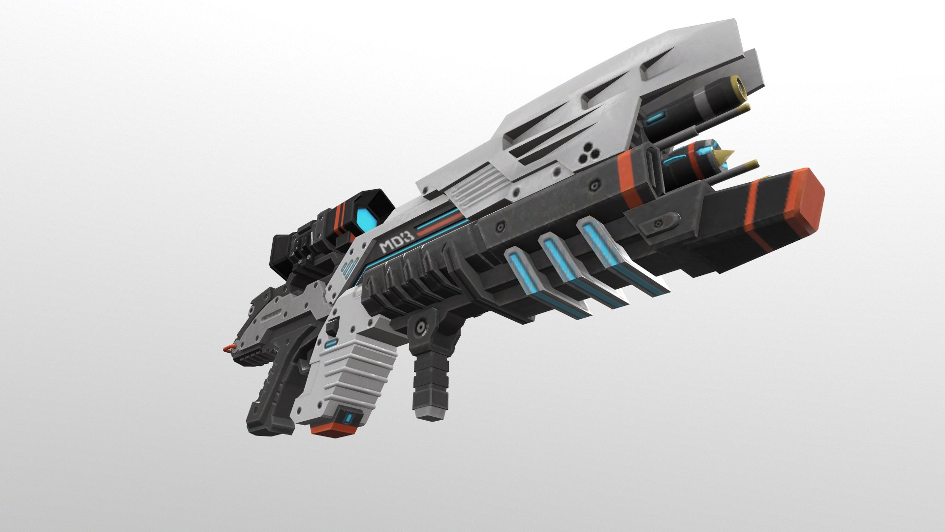 Beam Machine Gun Level 6 Model - TurboSquid 2190961