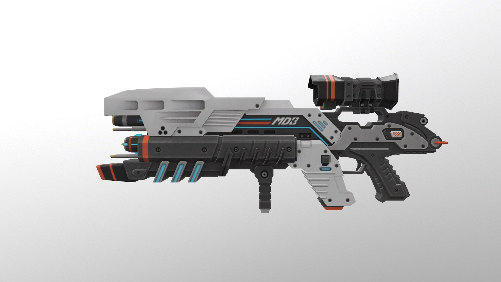 Beam Machine Gun Level 6 Model - TurboSquid 2190961