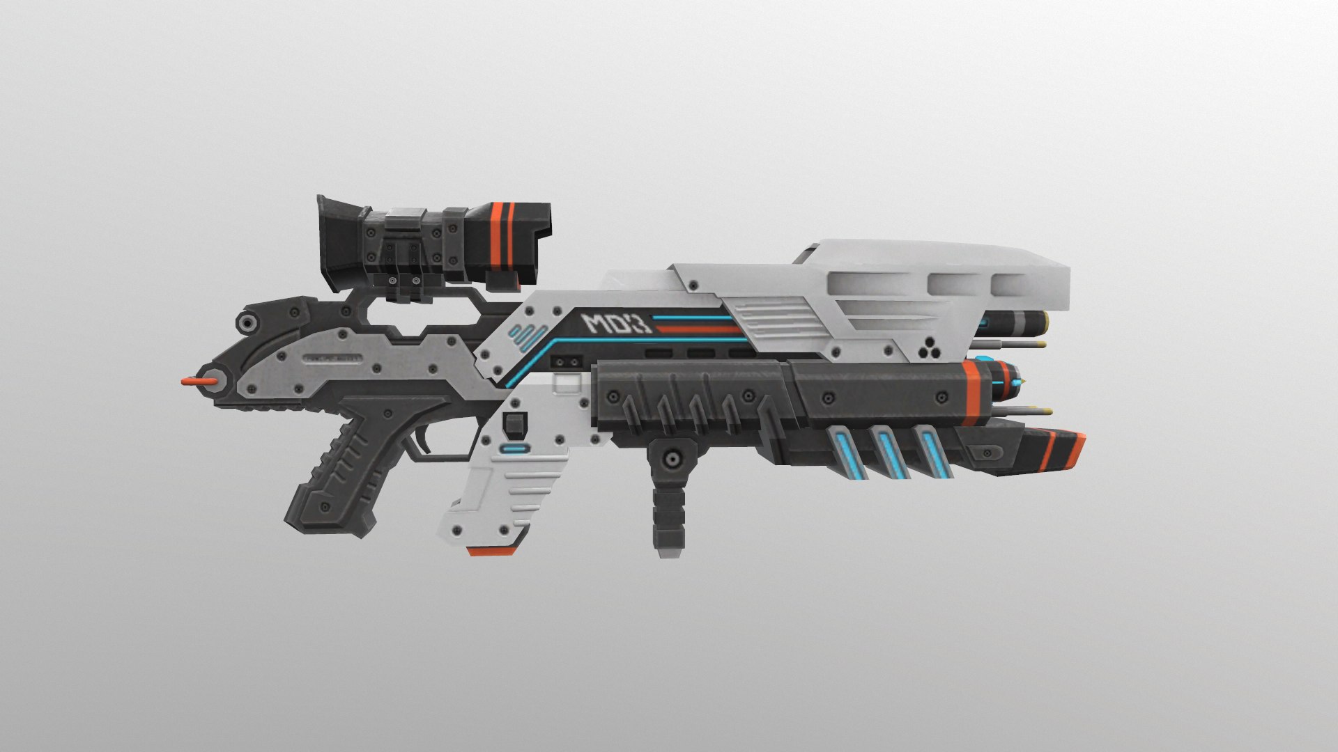 Beam Machine Gun Level 6 Model - TurboSquid 2190961