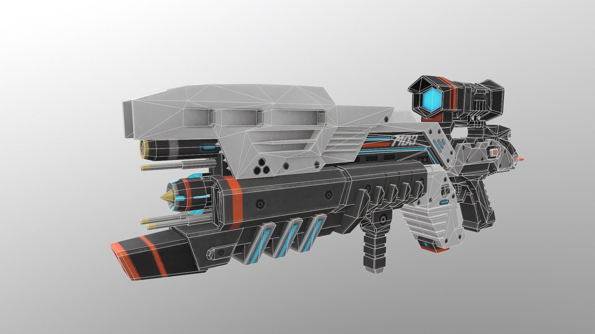 Beam Machine Gun Level 6 Model - TurboSquid 2190961