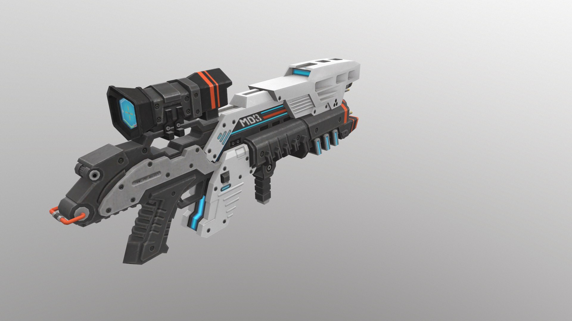 Beam Machine Gun Level 6 Model - TurboSquid 2190961