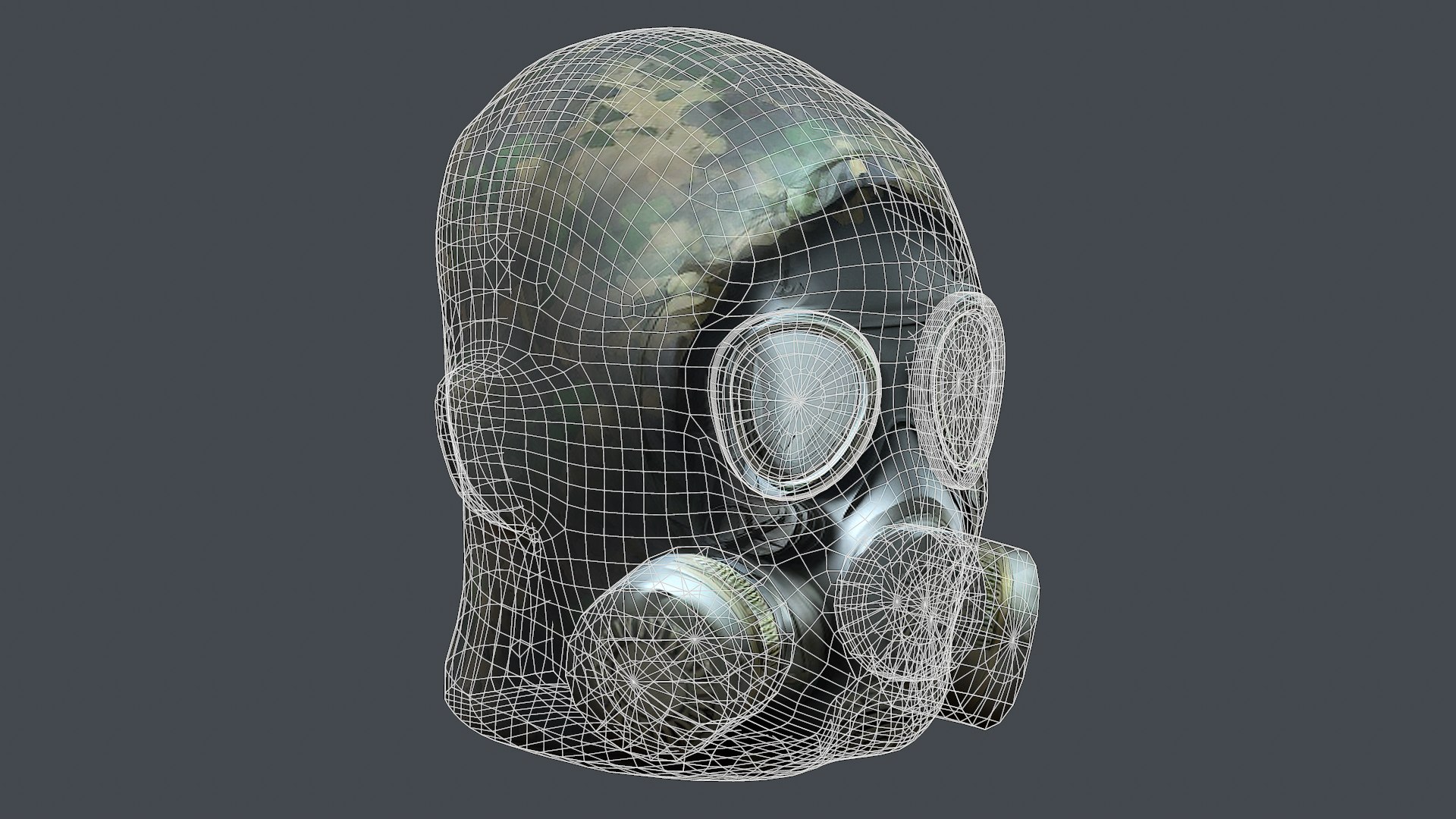 Gas Mask Protection Futuristic Isolated Equipment 3D Model 3D Model ...