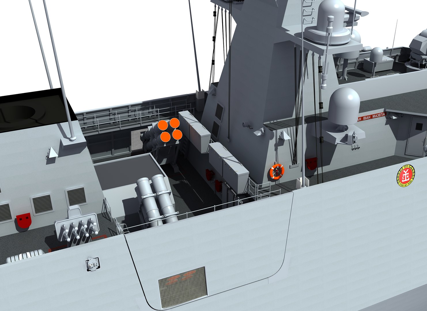 3D HETMAN IVAN MAZEPA UKRAINIAN CORVETTE - TurboSquid 2342282
