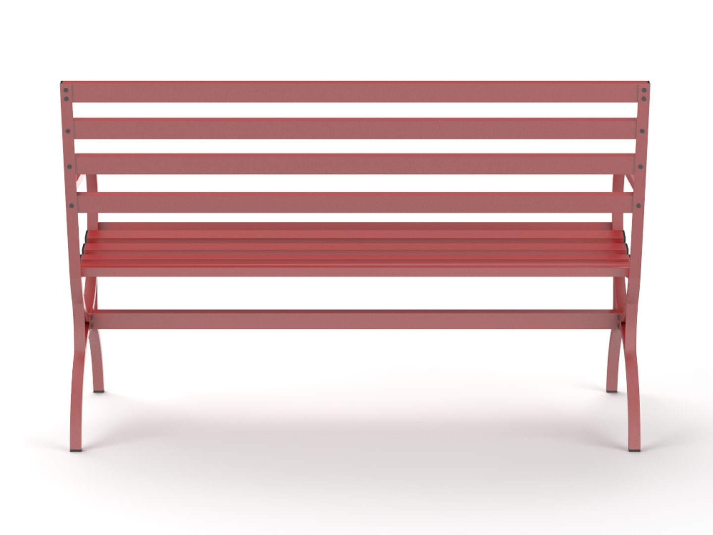 3D Model Rusko Outdoor Steel Garden Bench - TurboSquid 2005867