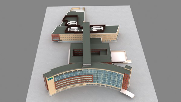 3D Hospital Building model - TurboSquid 1812098