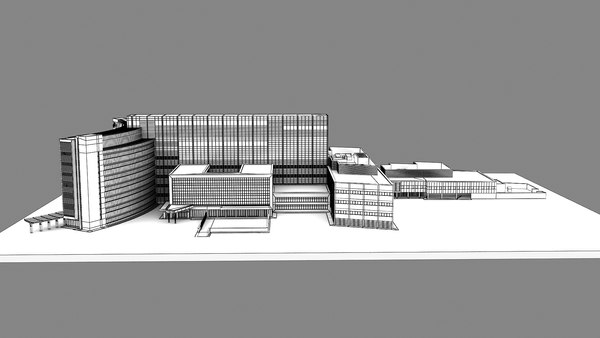 3D Hospital Building model - TurboSquid 1812098