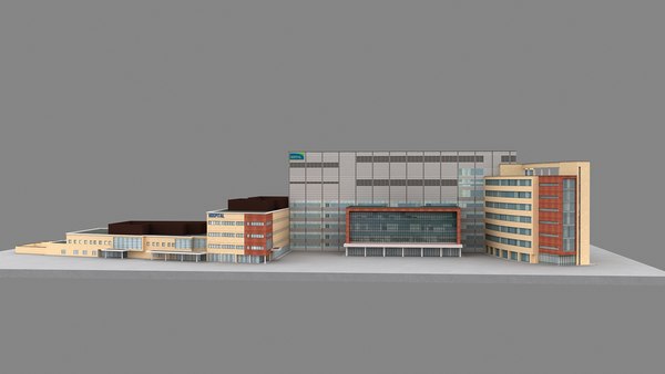 3D Hospital Building model - TurboSquid 1812098