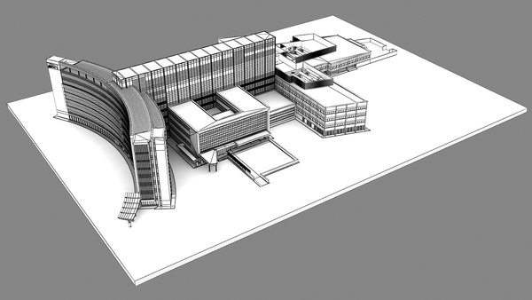 3D Hospital Building model - TurboSquid 1812098