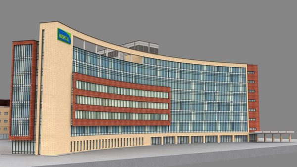 3D Hospital Building model - TurboSquid 1812098