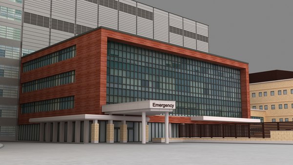 3D Hospital Building model - TurboSquid 1812098