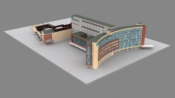 3D Hospital Building model - TurboSquid 1812098