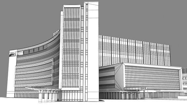 3D Hospital Building model - TurboSquid 1812098