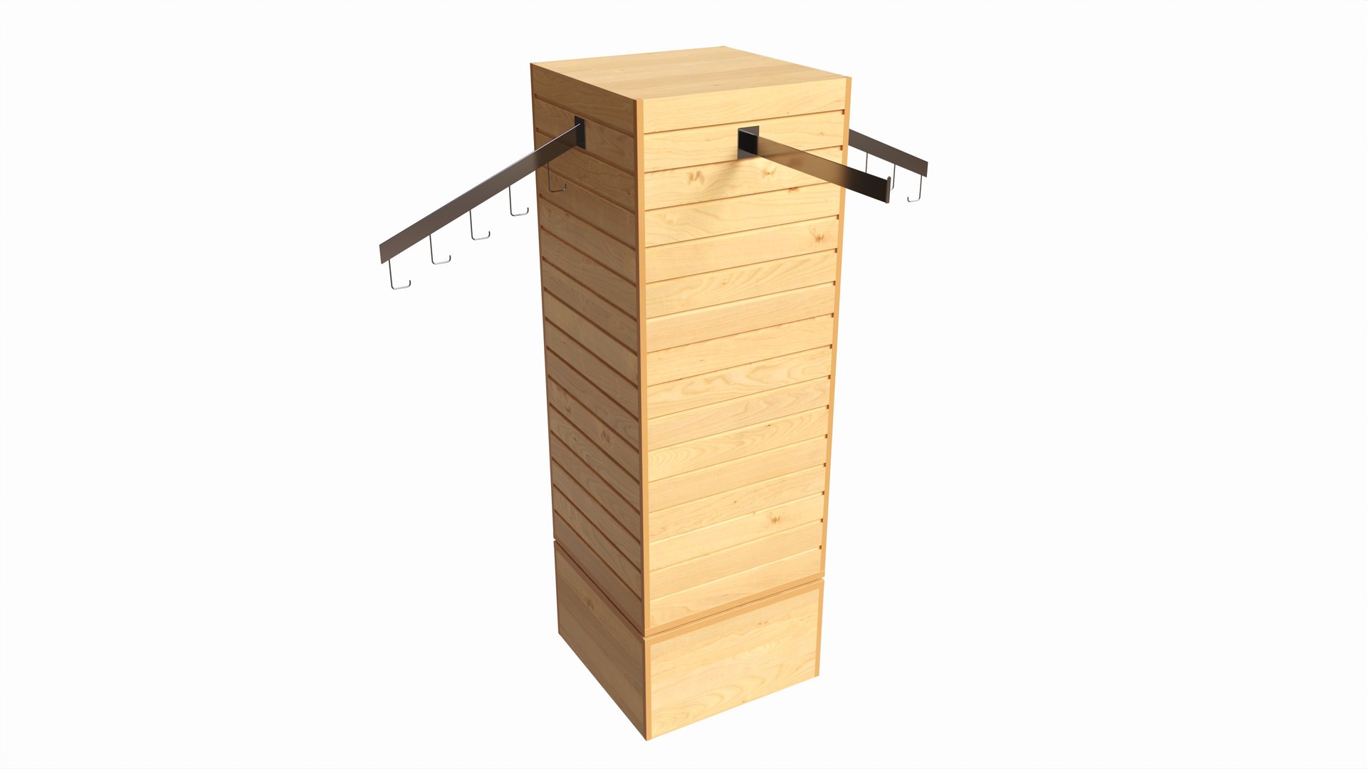 3D Store Rotating Slatwall Merchandiser Cube - TurboSquid 2187992