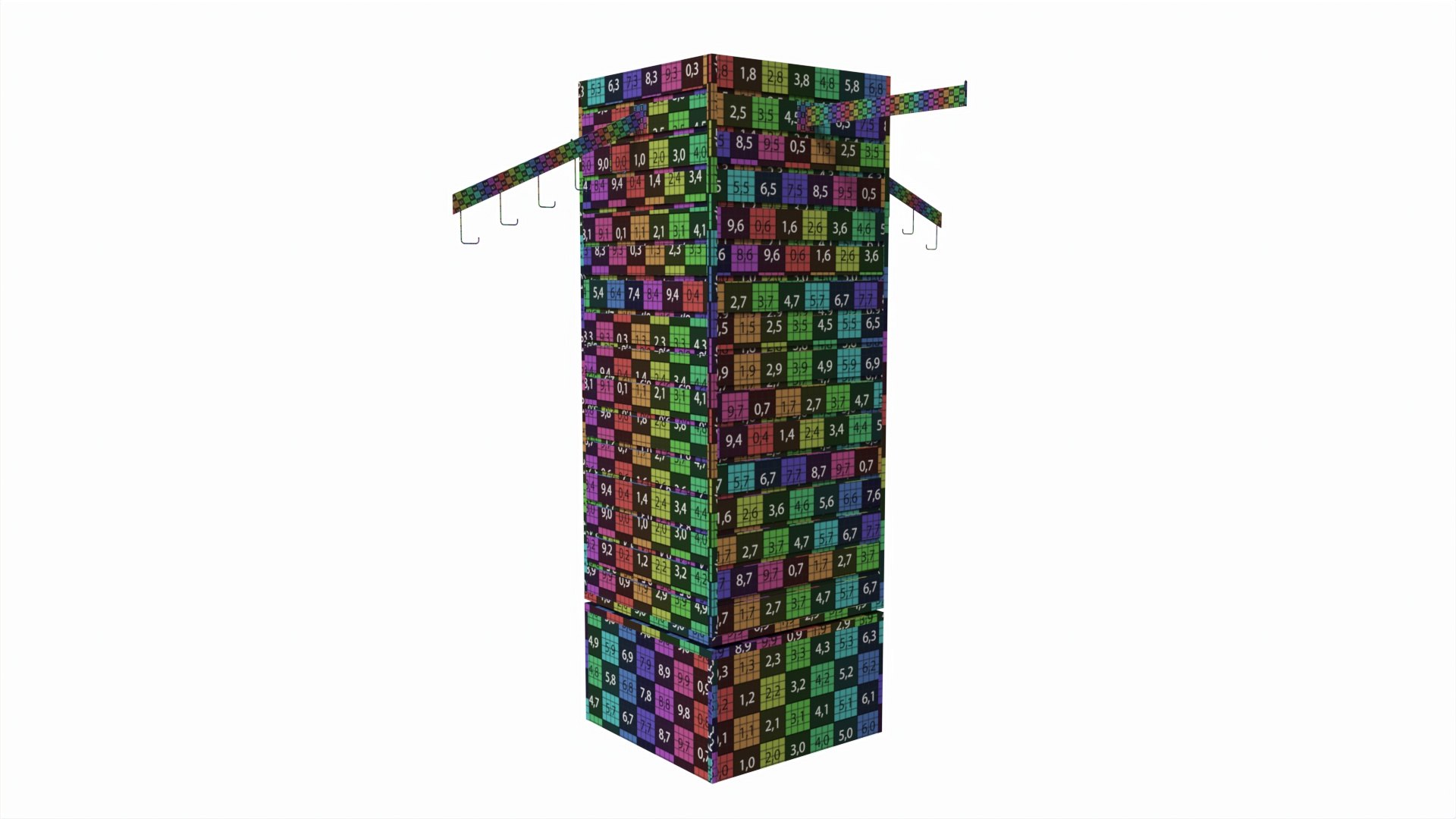 3D Store Rotating Slatwall Merchandiser Cube - TurboSquid 2187992