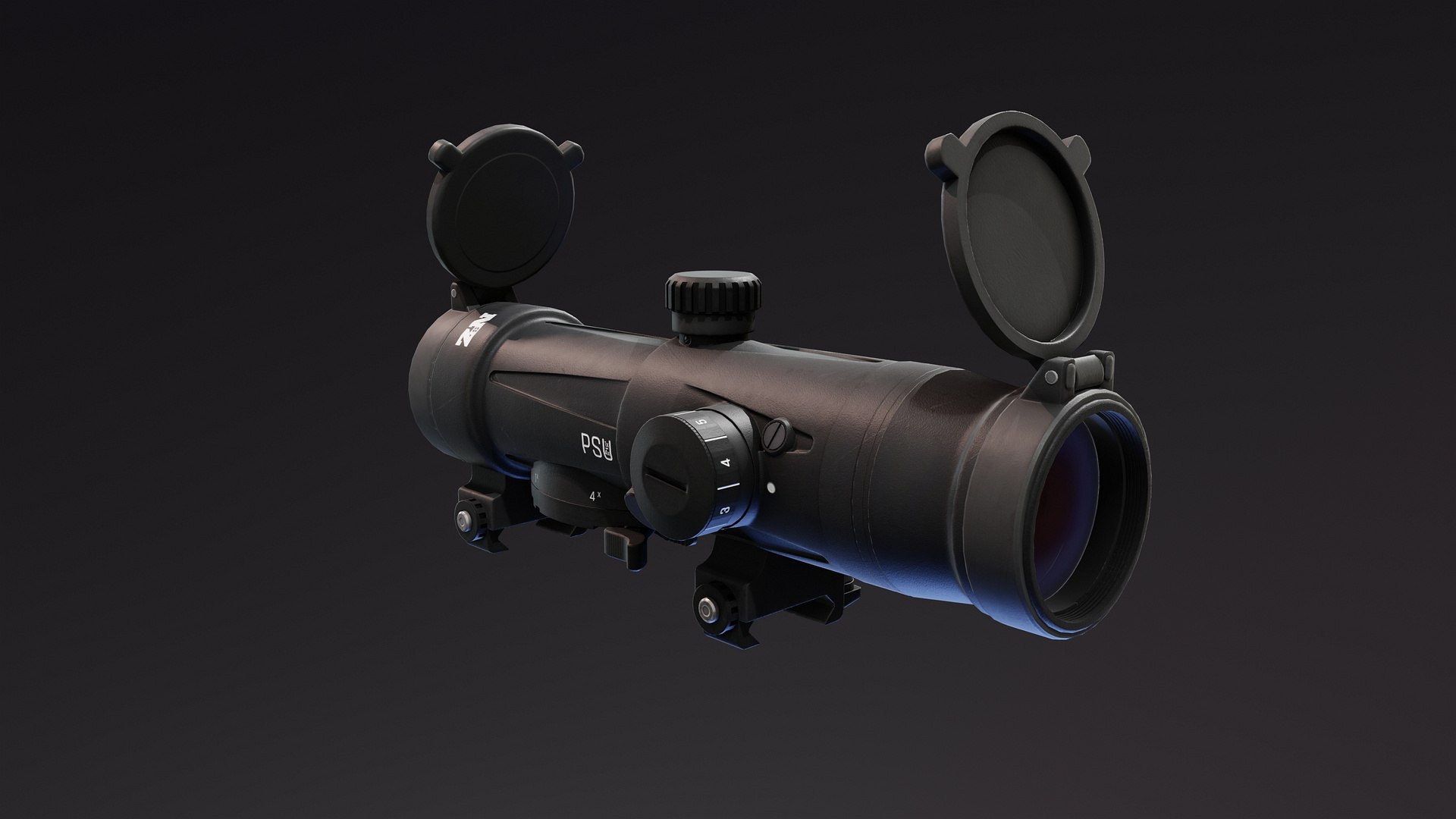 3D PSU 1x 4x Scope - TurboSquid 2397028