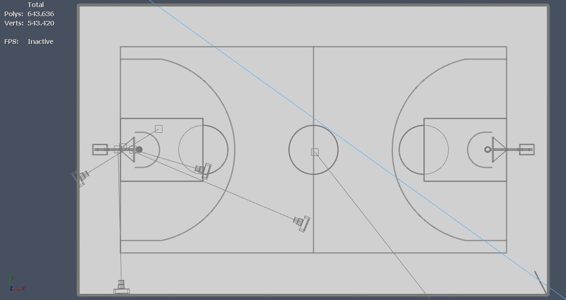 3D Basketball Court Ball Model - TurboSquid 2159103