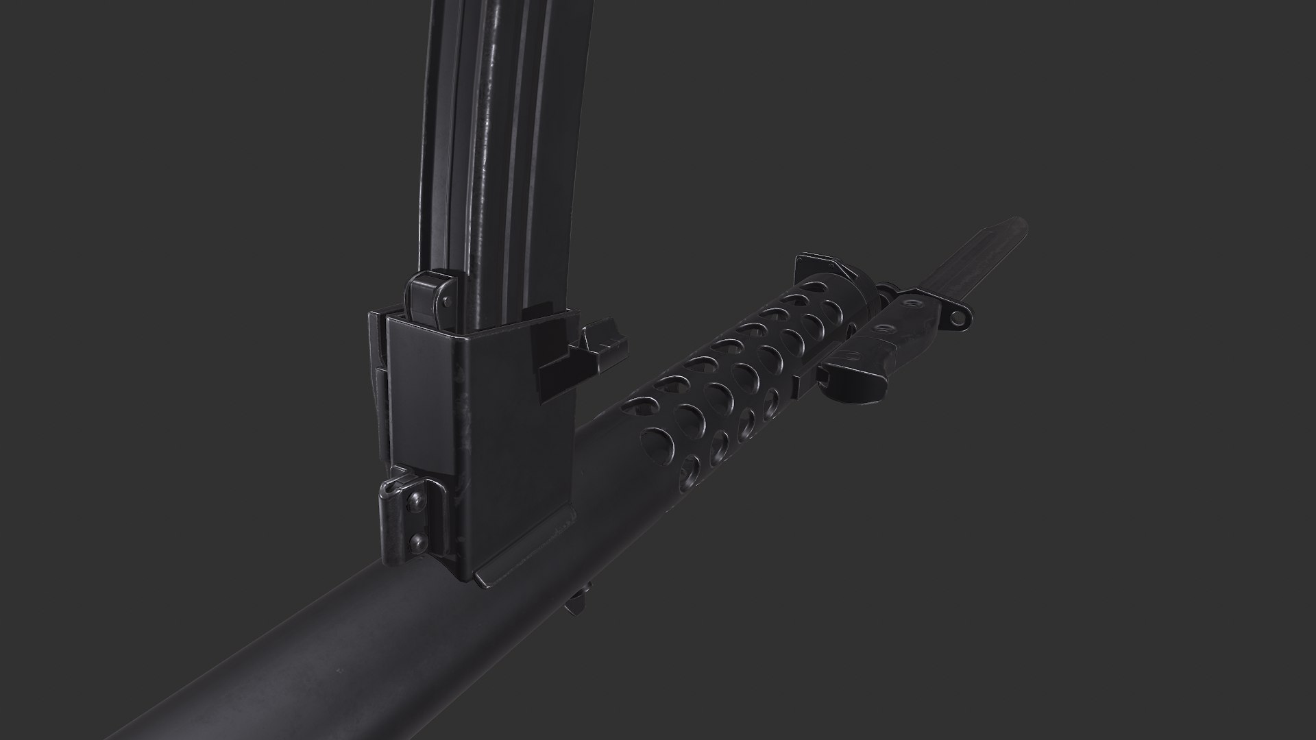 Lithgow F1 Submachine Gun SMG Low-poly PBR 3D - TurboSquid 2223245