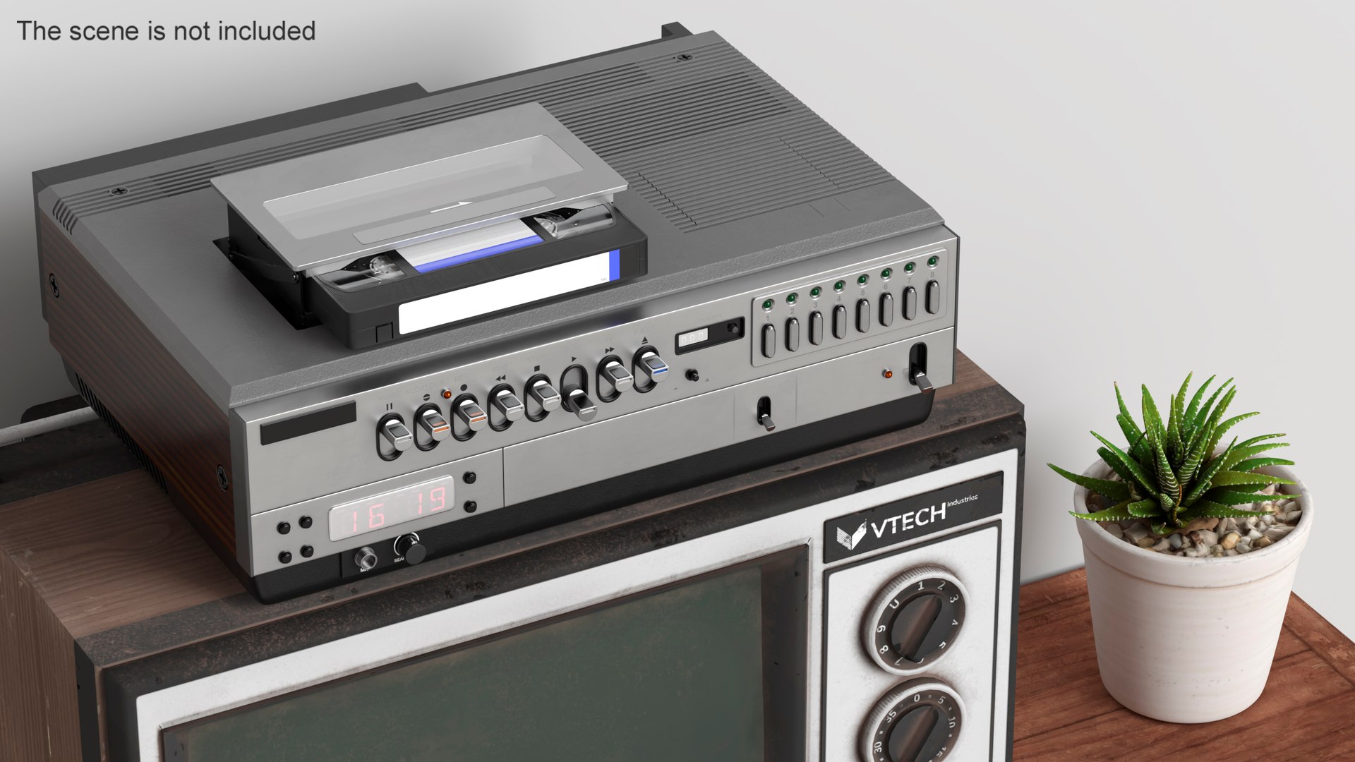 VHS Player With Cassette 3D Model - TurboSquid 2236583