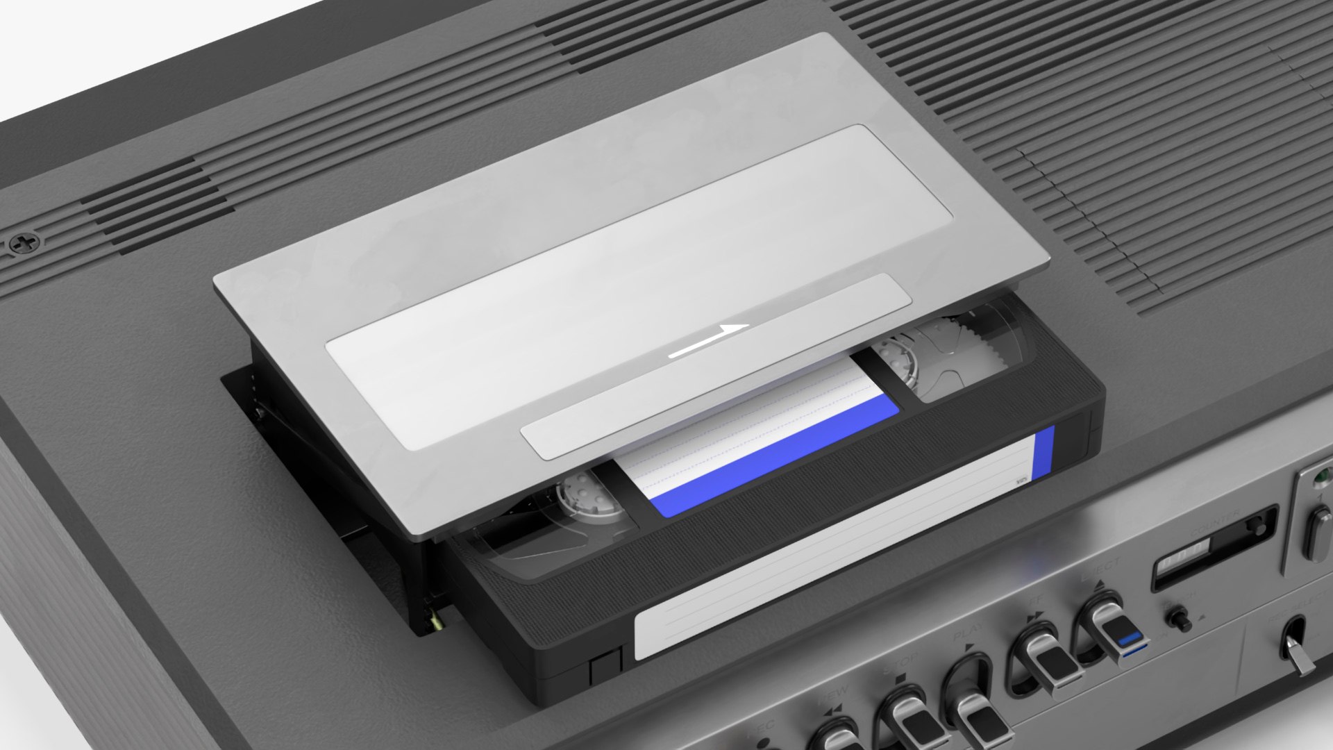VHS Player With Cassette 3D Model - TurboSquid 2236583