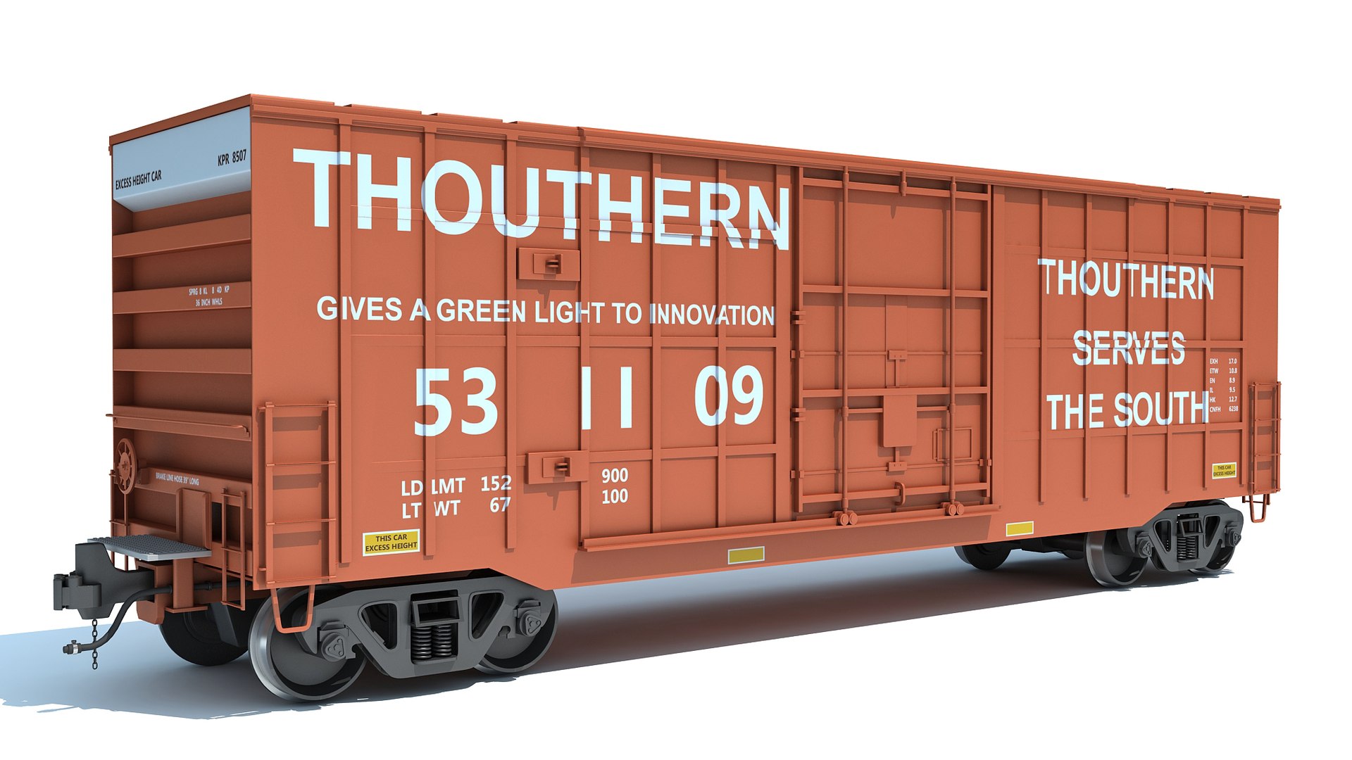 3D Railroad Boxcar Model - TurboSquid 1594650