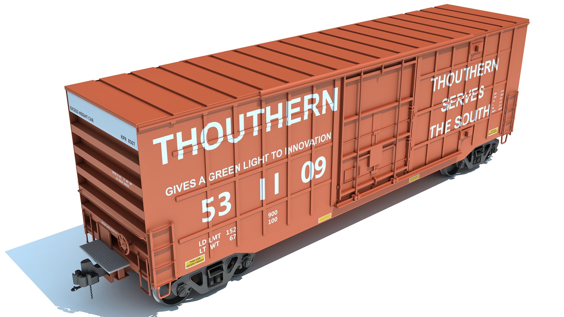 3D Railroad Boxcar Model - TurboSquid 1594650