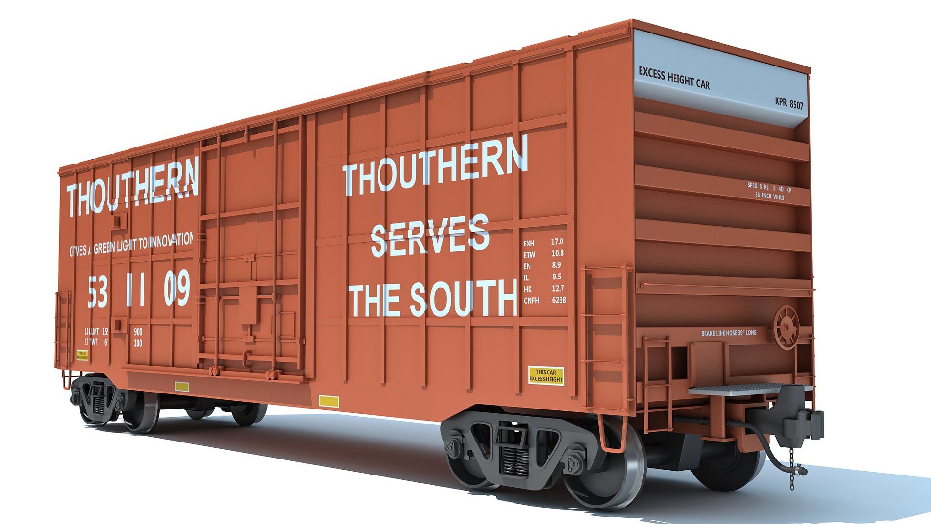 3D Railroad Boxcar Model - TurboSquid 1594650