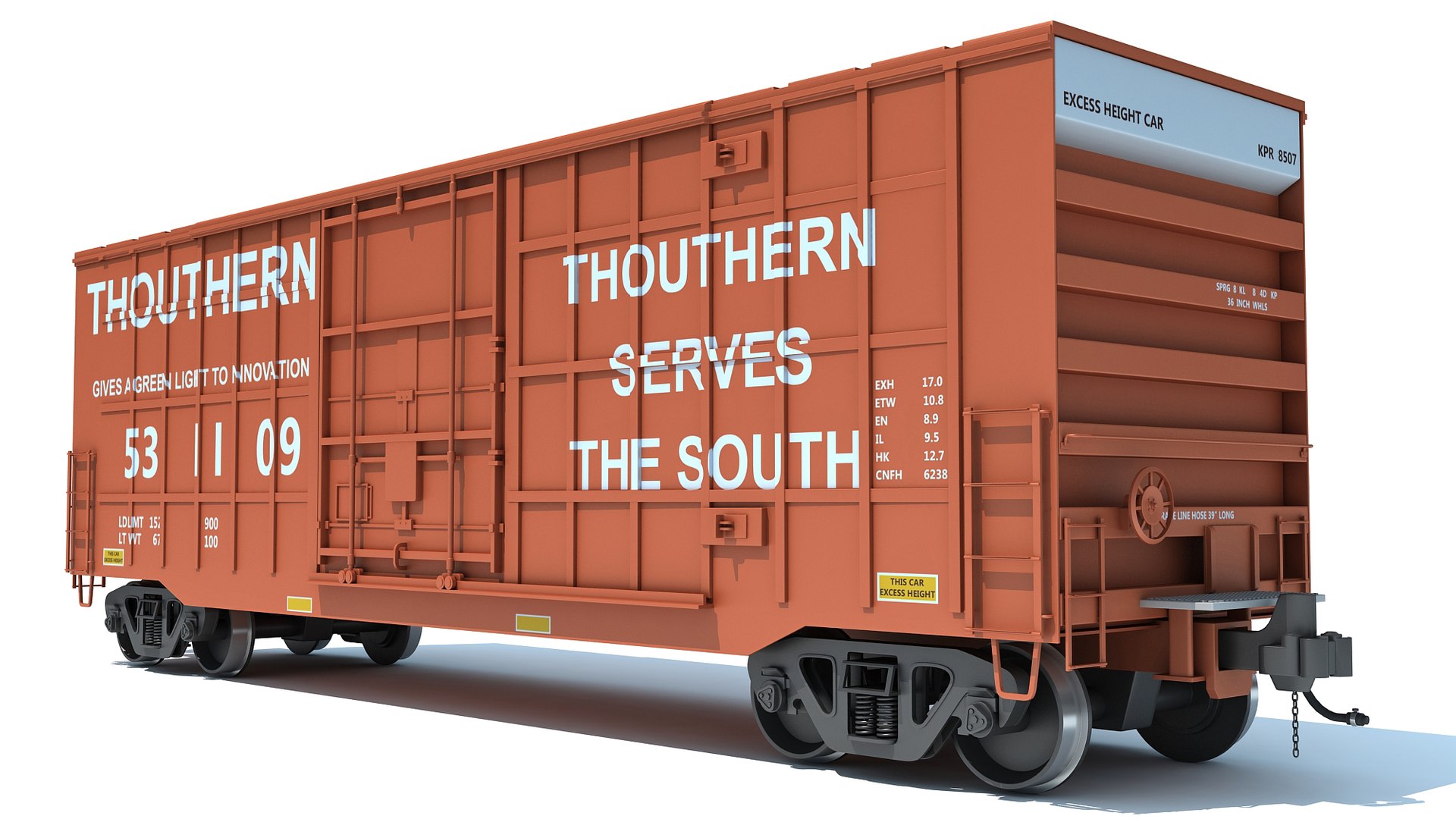 3D Railroad Boxcar Model - TurboSquid 1594650