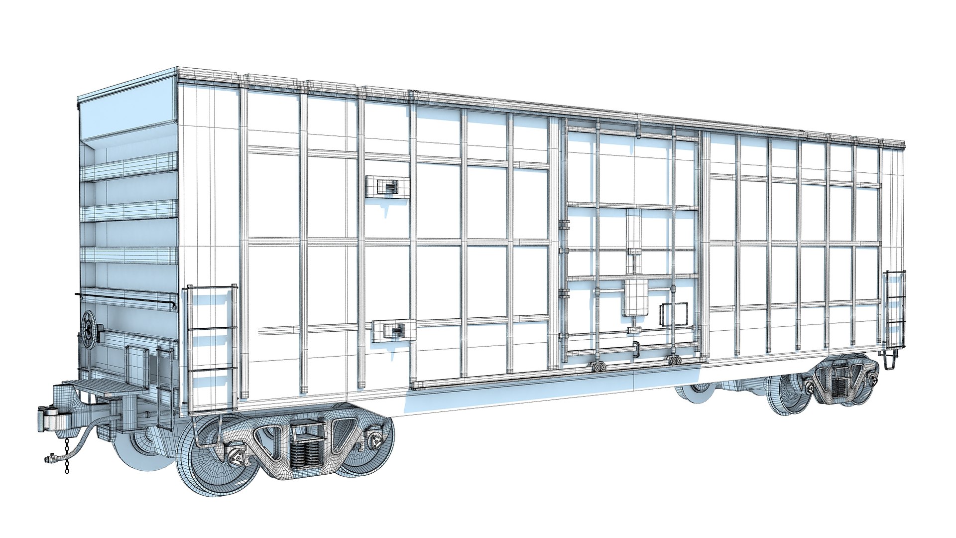 3D Railroad Boxcar Model - TurboSquid 1594650