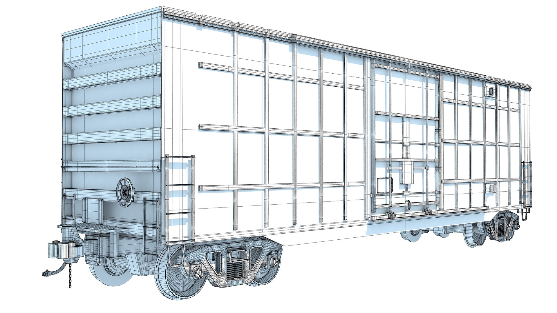 3D Railroad Boxcar Model - TurboSquid 1594650
