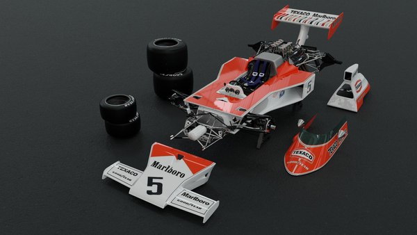 3D mclaren m23-4 1974 - TurboSquid 1649263