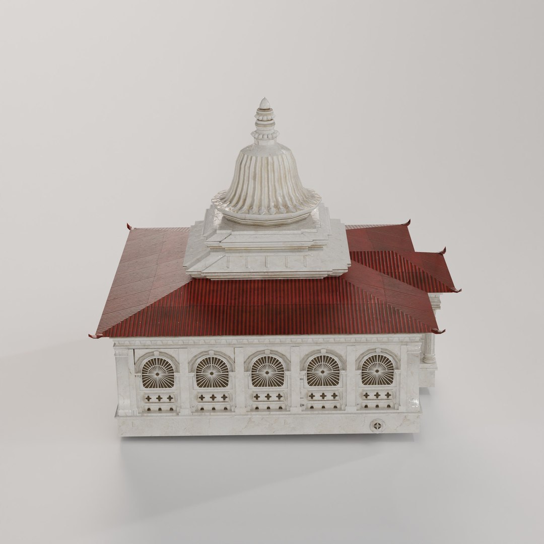 3D Hindu Temple Of Ram - TurboSquid 2177611