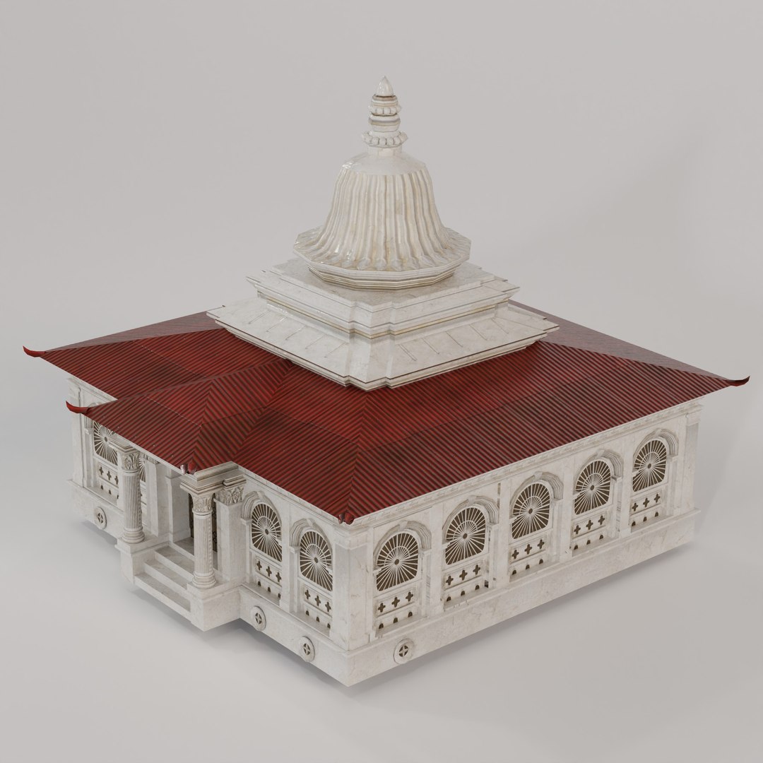 3D Hindu Temple Of Ram - TurboSquid 2177611