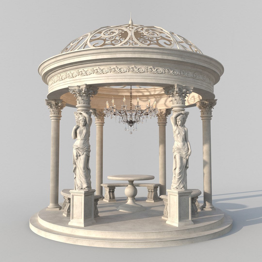 3D Stone Gazebo 3D model - TurboSquid 1941200