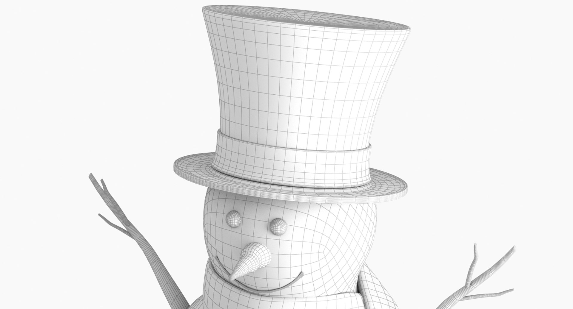 Cute snow man v2 3D model - TurboSquid 1250597
