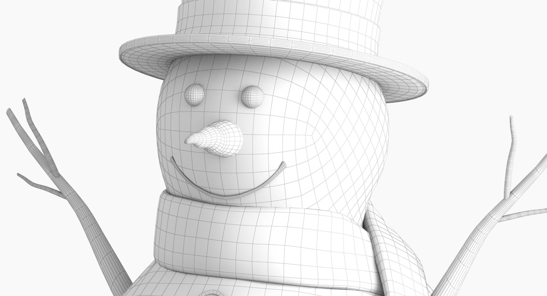 Cute snow man v2 3D model - TurboSquid 1250597