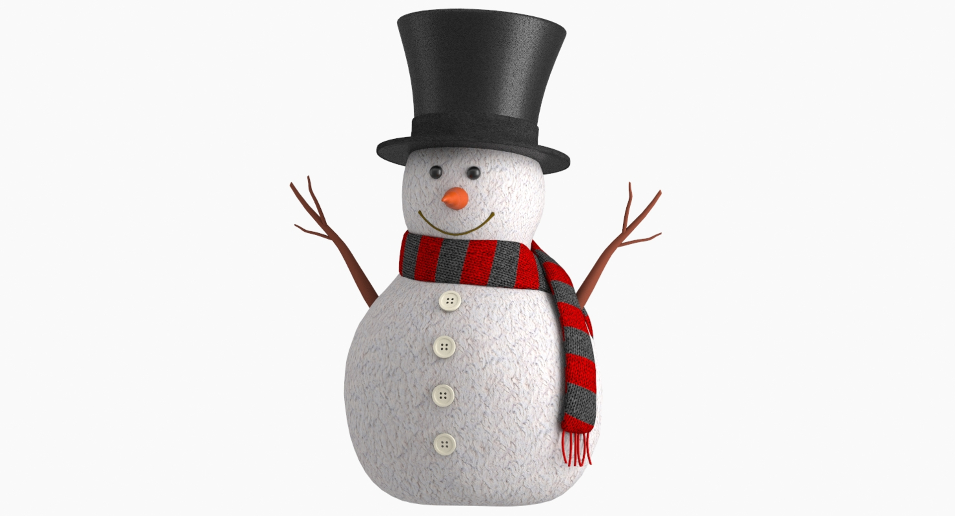 Cute snow man v2 3D model - TurboSquid 1250597