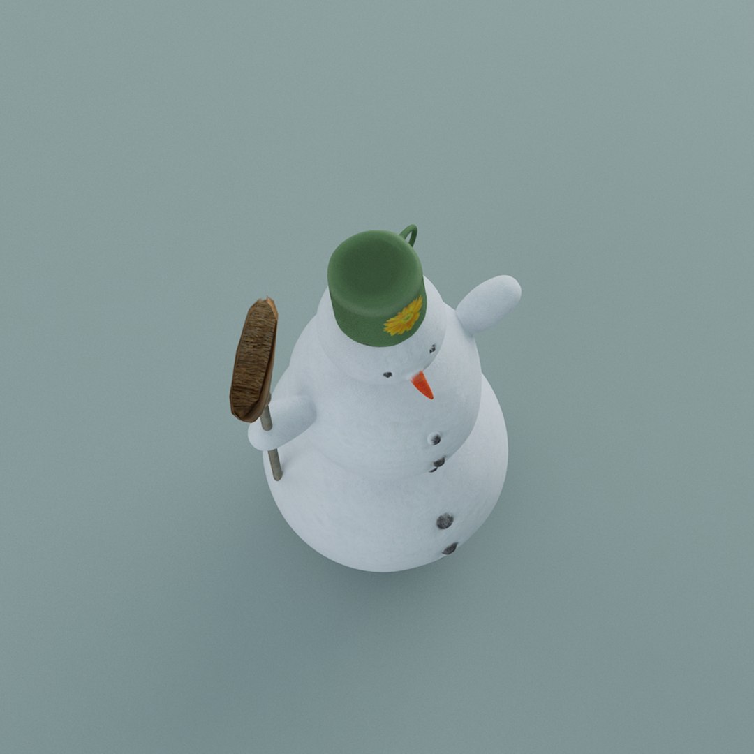 Snowman Broom Snow Max