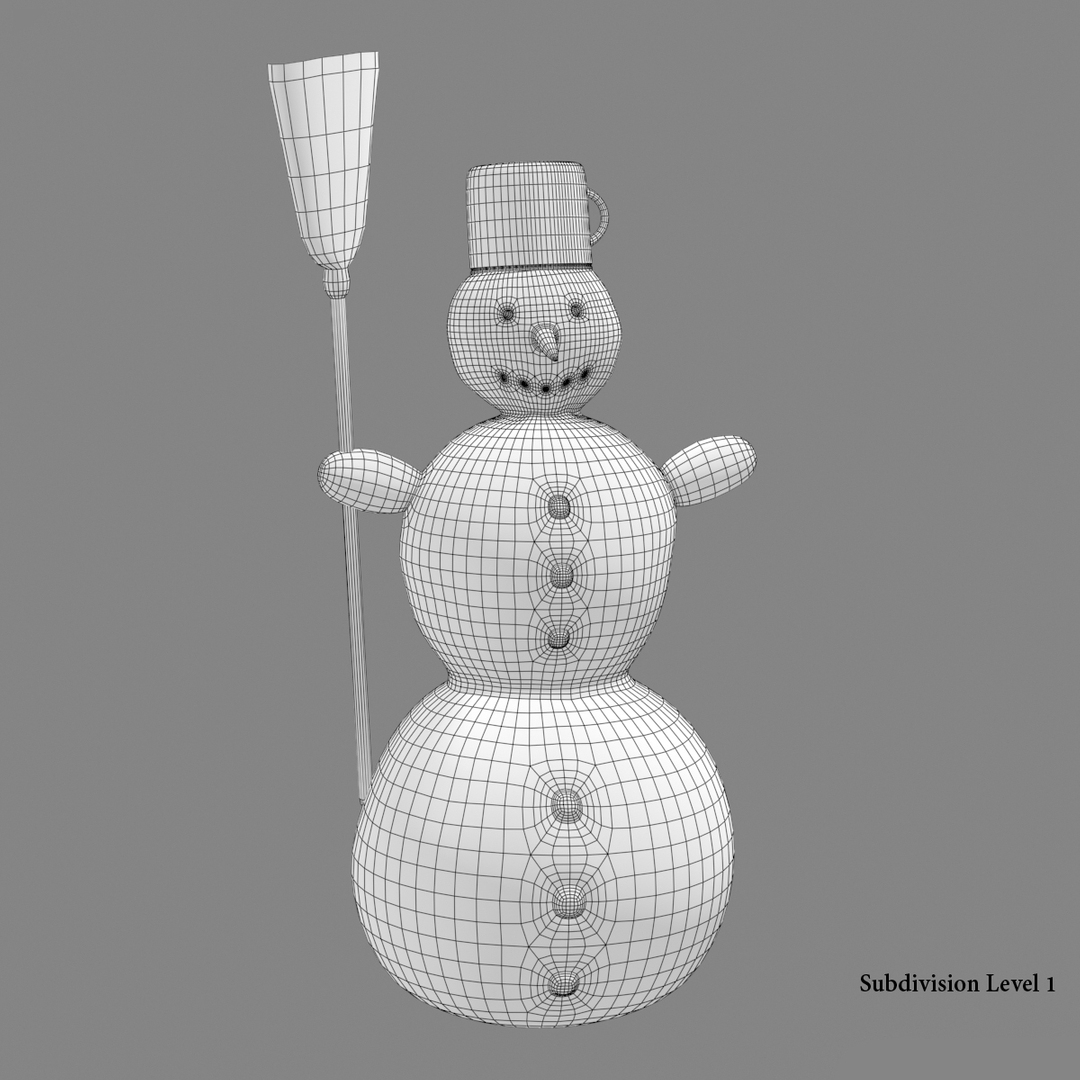 Snowman Broom Snow Max