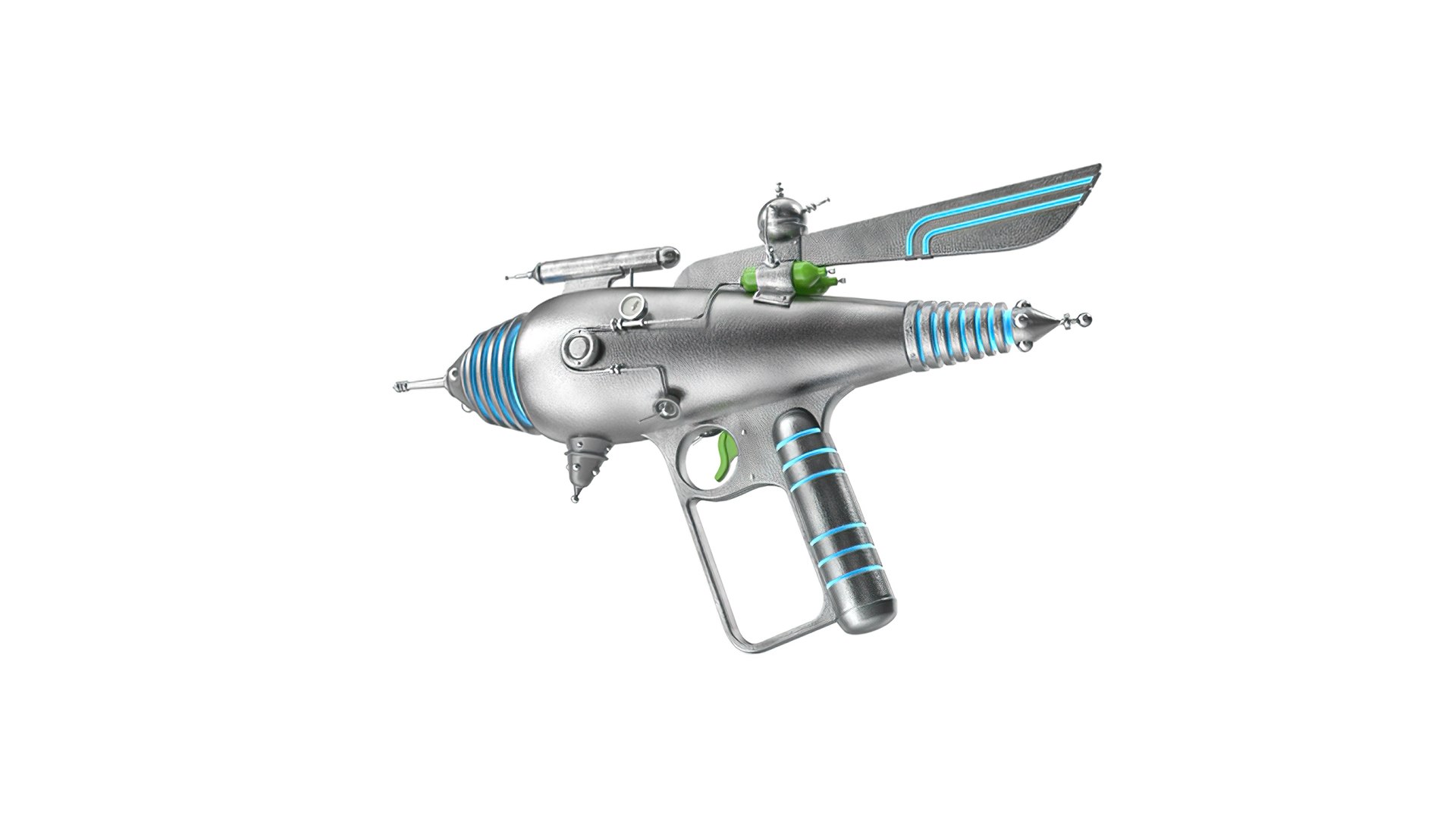 Retro Laser Gun 3D Model - TurboSquid 2225457