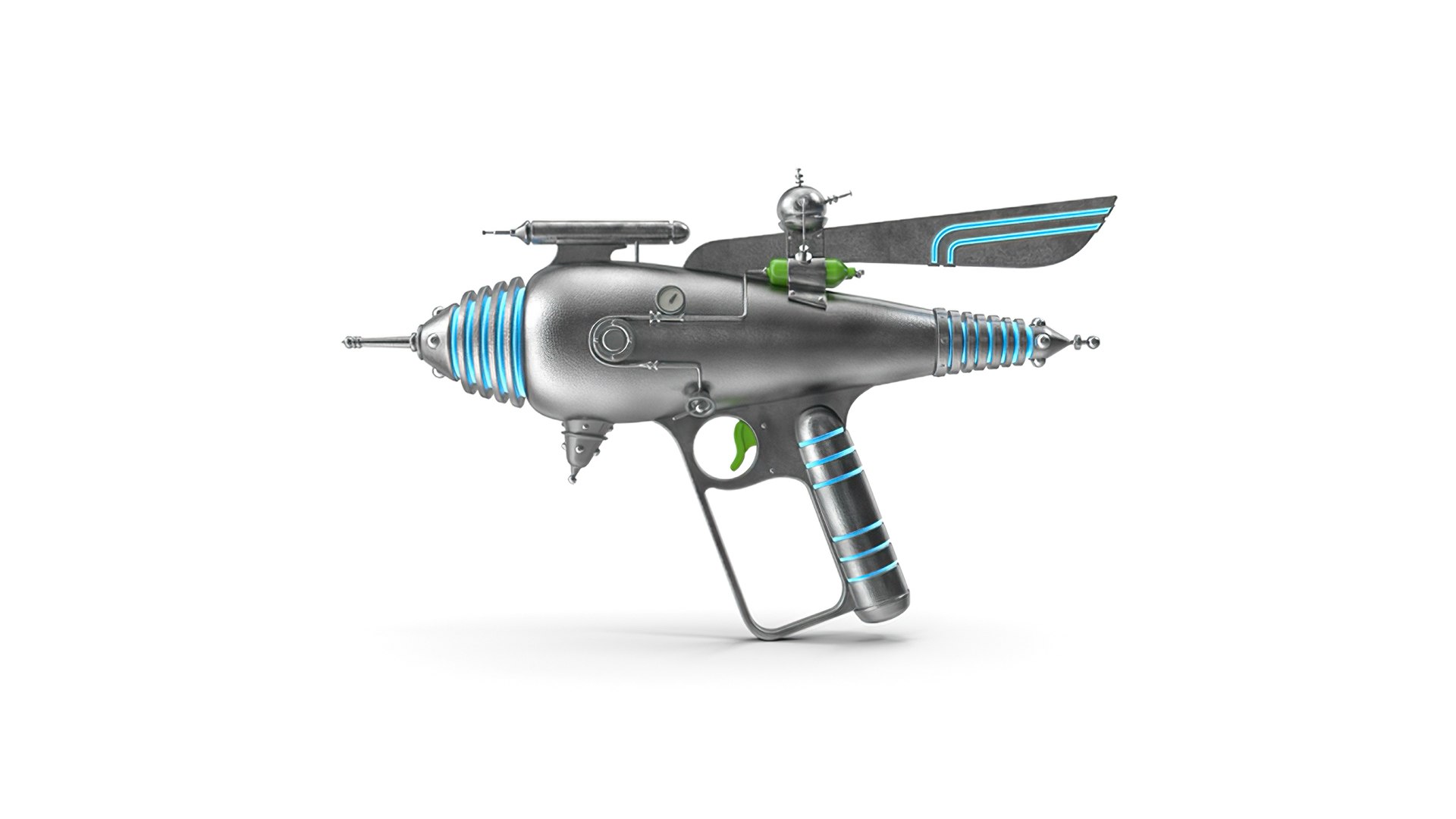Retro Laser Gun 3D Model - TurboSquid 2225457