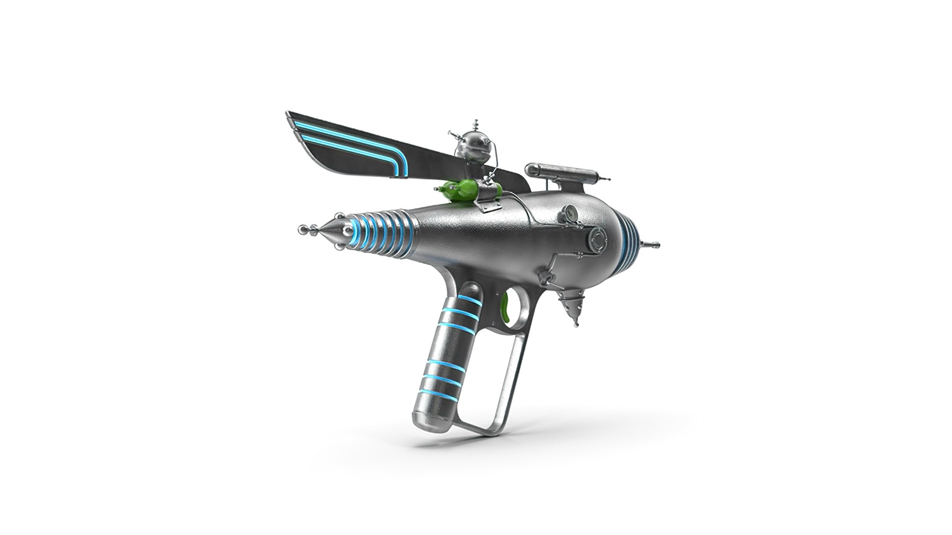 Retro Laser Gun 3D Model - TurboSquid 2225457