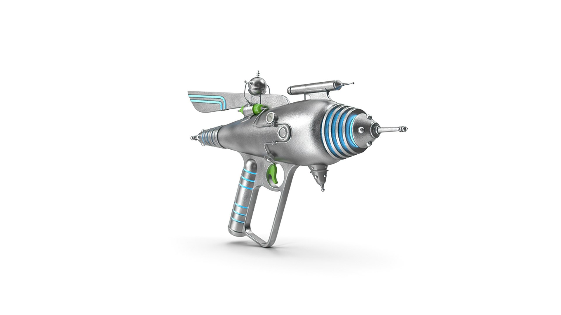 Retro Laser Gun 3D Model - TurboSquid 2225457
