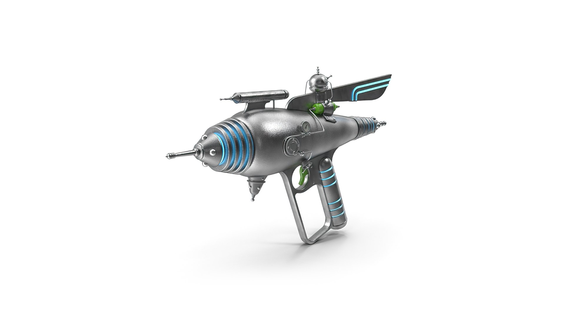 Retro Laser Gun 3D Model - TurboSquid 2225457
